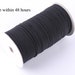 1/8 Elastic Cord,black Flat Elastic Rope Band Stretch 3mm, Elastic Cord ...
