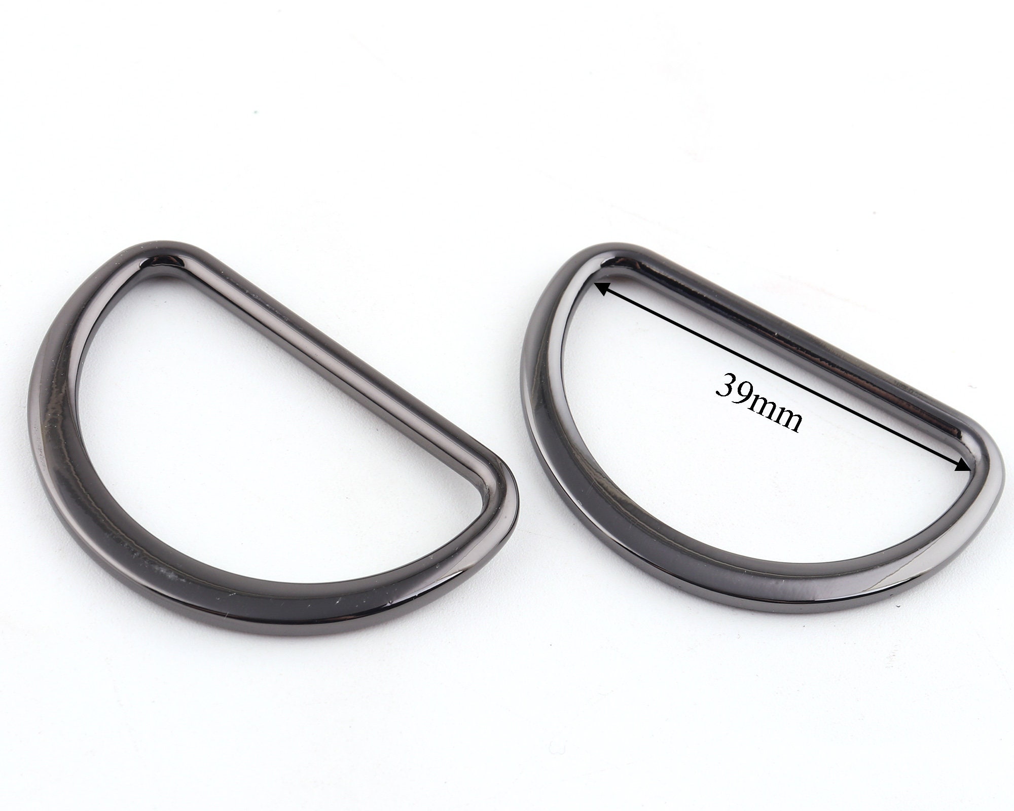 Gunmetal d ring-metal d rings purse ring-D-rings bag | Etsy