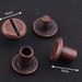Antique Copper Screw Rivets 99 Mm Metal Button Screw Back - Etsy