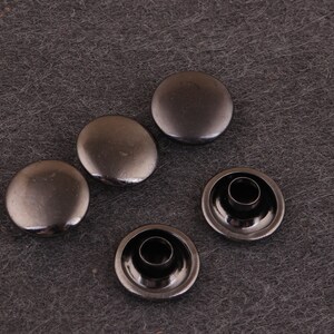 50 Sets 9*9 Mm Gunmetal Stud Rivets Metal Button Studs Screw Studs for ...