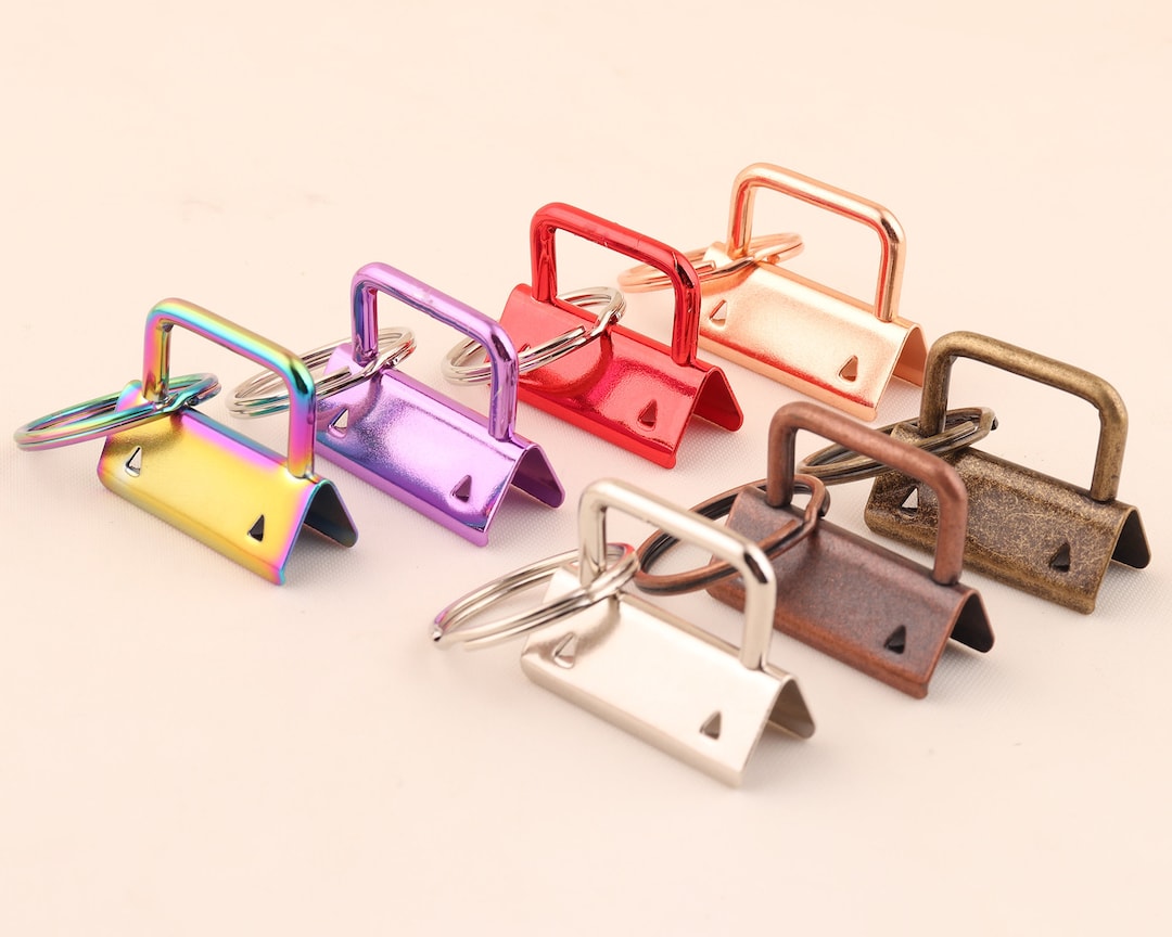1 1/4inch Key Fob Hardware With Key Rings Set Key Fob Hardware Key Ring ...