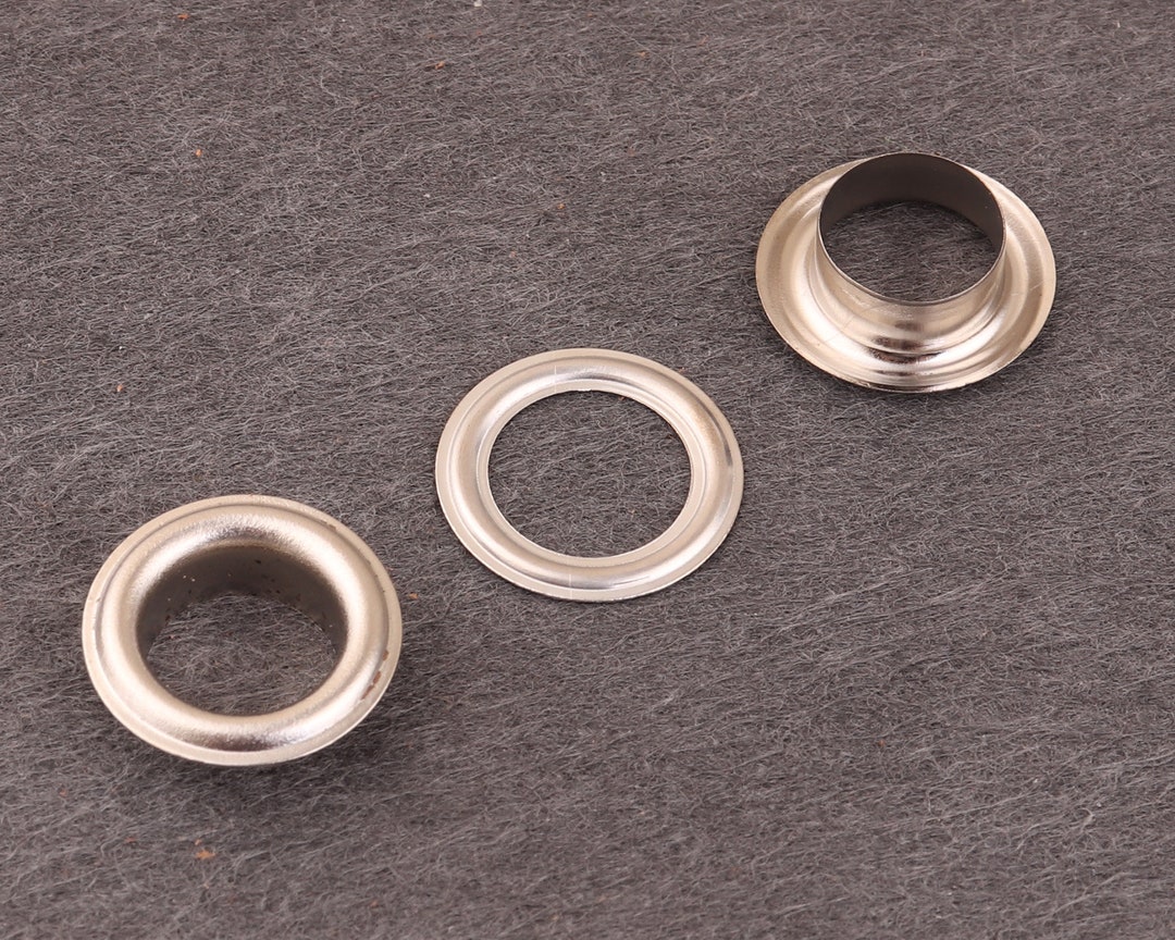 30sets Silver Large Round Eyelets With Washer 10 Mm Round Grommet ...