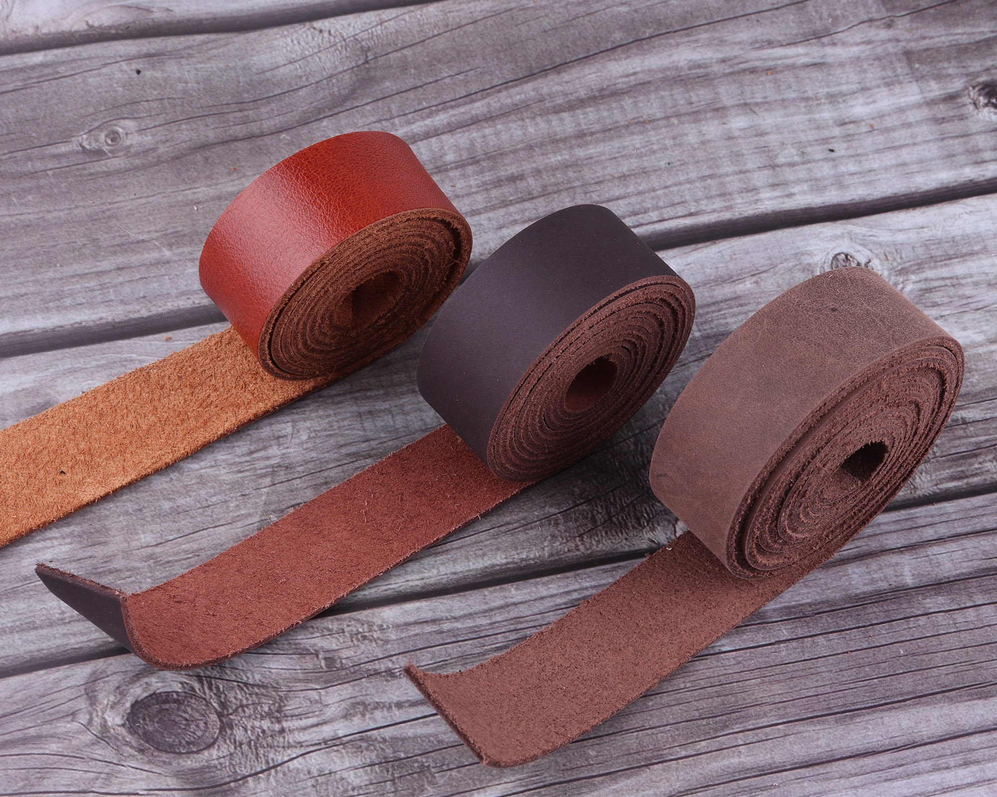 Natural Leather Straps 1inch Wide-long Leather Strip,belt Diy,purse ...
