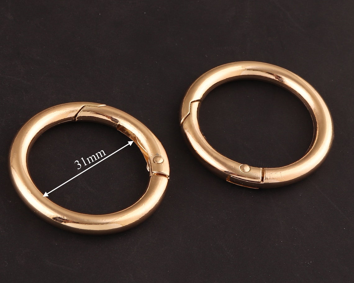 1 1/4 Inch (31mm )spring Rings,purses Snap Hooks,gold Spring Hook O ...