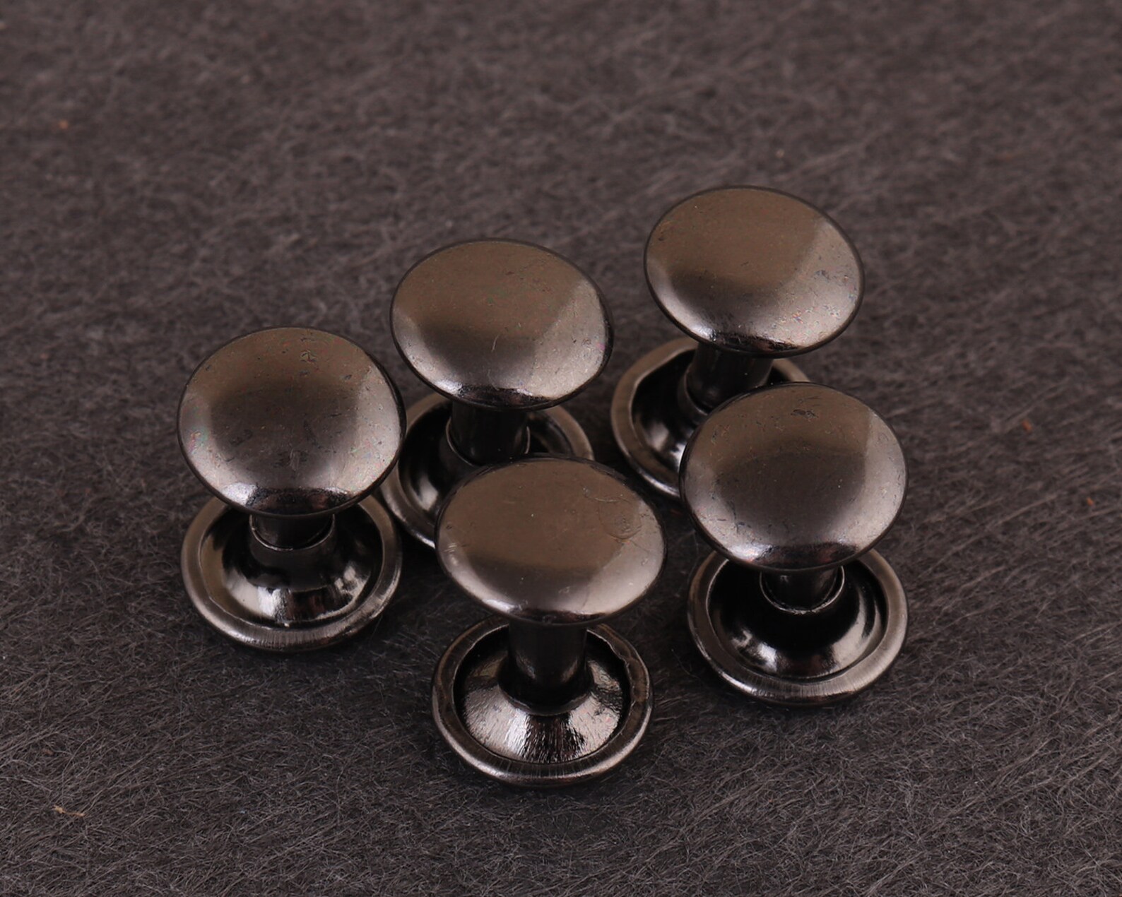 100 Sets 911 Mm Gunmetal Studs Rivets Metal Button Studs - Etsy