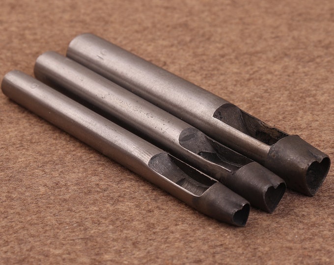 Hollow Round Hole Punch Tool Steel Holes Cutter Leather Hole Puncher ...