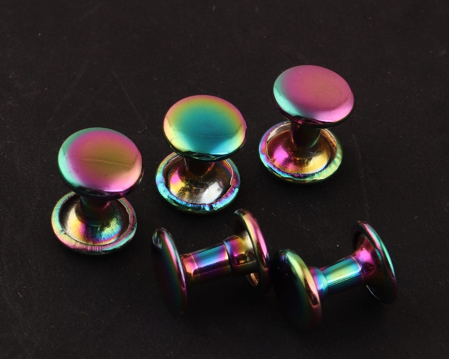 Rainbow Double Capped Rivets 810 Mm Rivets/screw Rivet Stud - Etsy
