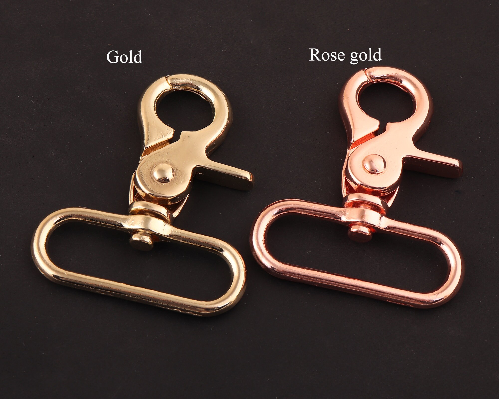 1 1/4 inch32 mmgold and rose gold Swivel Lobster Clasps | Etsy