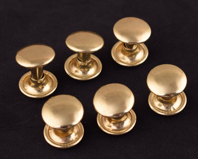 100 sets light gold Long Post Double Cap Rivets 910mm Copper | Etsy