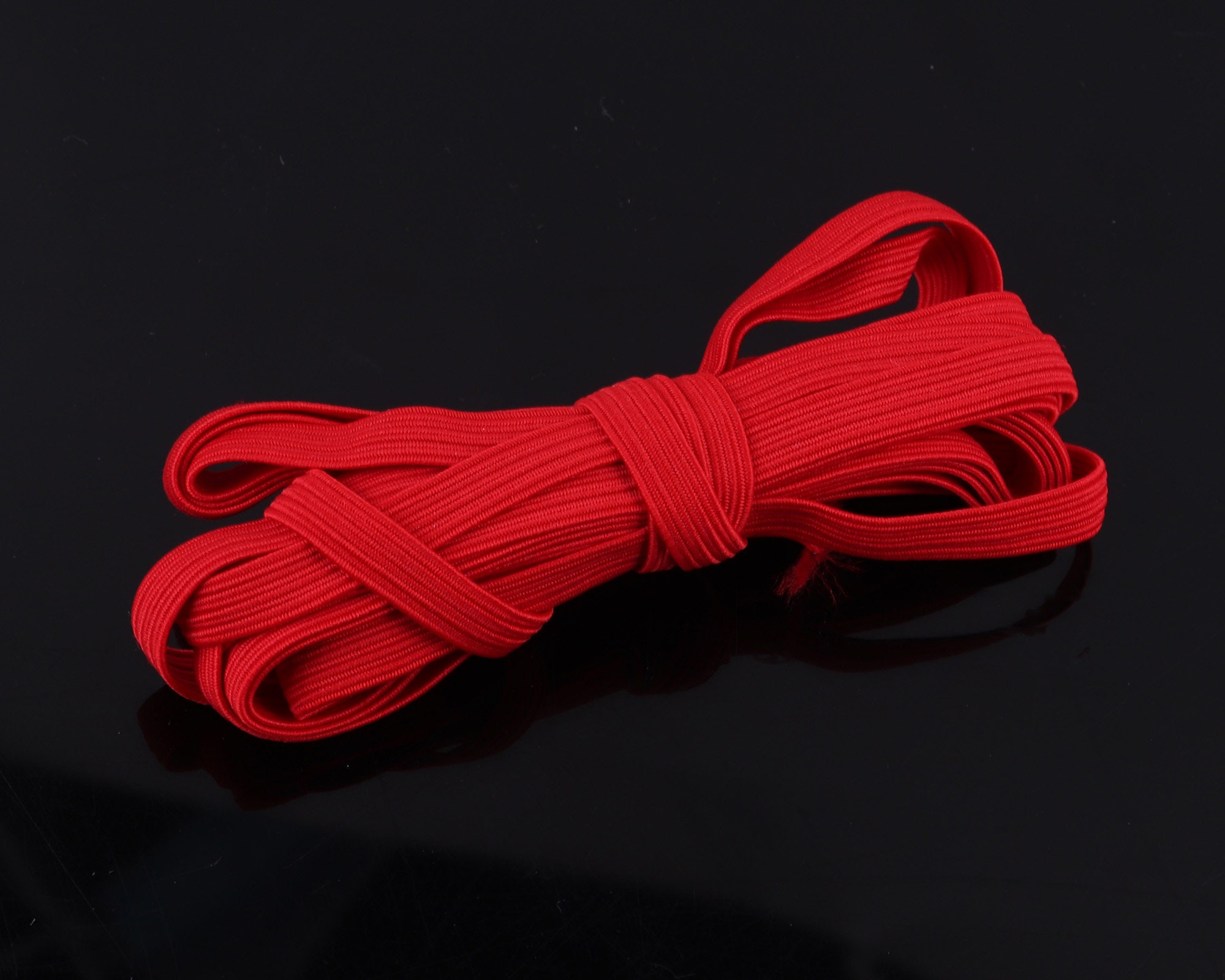 6mm1/4 Elastic CordFlat elastic bandsred elastic | Etsy