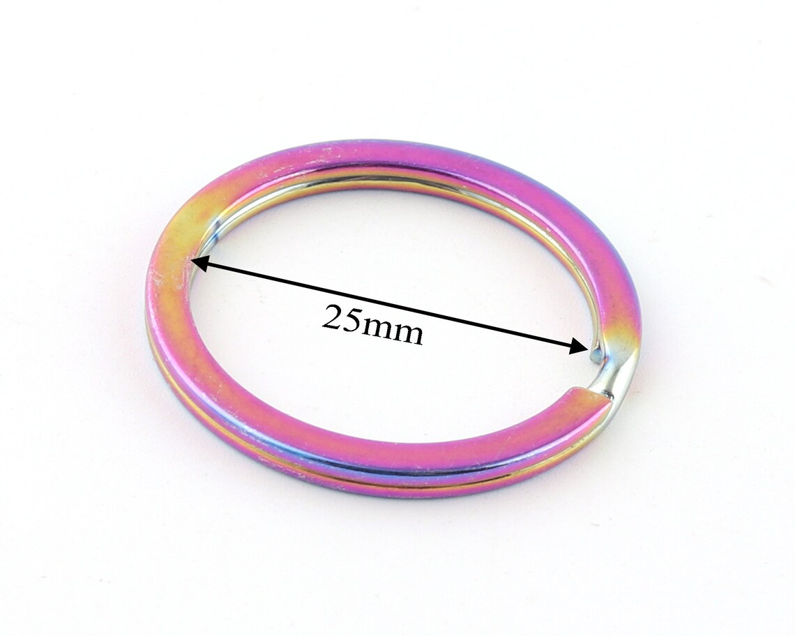 125 Mmround Flat Split Rings Key Rings - Etsy