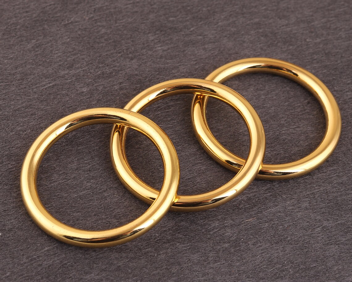Metal O Rings 30mm Purse Ring Round Rings Gold O Ring Gunmetal | Etsy