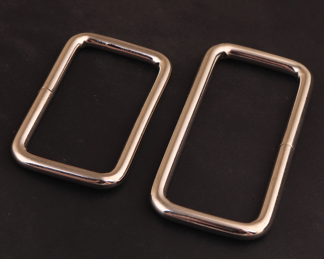 2 Inch/38mm Rectangular Wire Loops / Rings-silver Rectangle Ring,purse ...