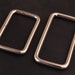 2 Inch/38mm Rectangular Wire Loops / Rings-silver Rectangle Ring,purse ...