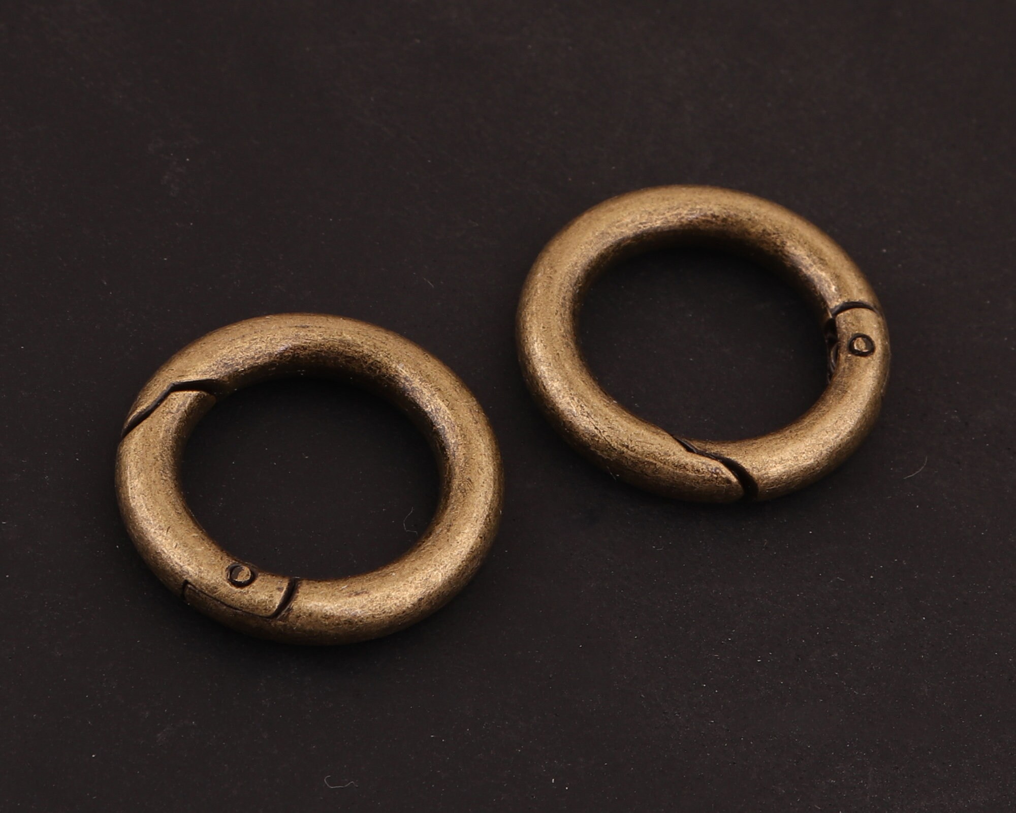 Bronze Spring Rings- Spring Gate Ring Round Gate Ring Spring Ring Clasp ...