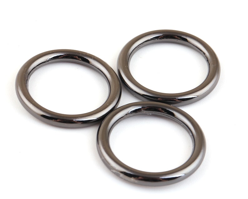 3/4 Inch19 Mmgunmetal Mini Metal O Rings Purse Ring Round - Etsy
