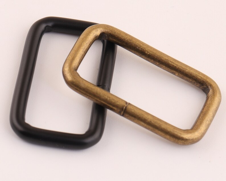 1 1/4 Inch 33mmbronze and Black Rectangle Rings Metal - Etsy