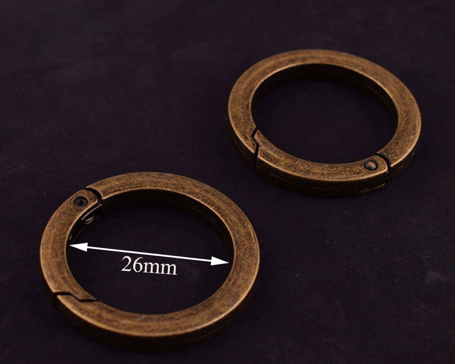 1 Inch25mm Spring Gate Ring Bronze Metal O Rings Spring Ring - Etsy