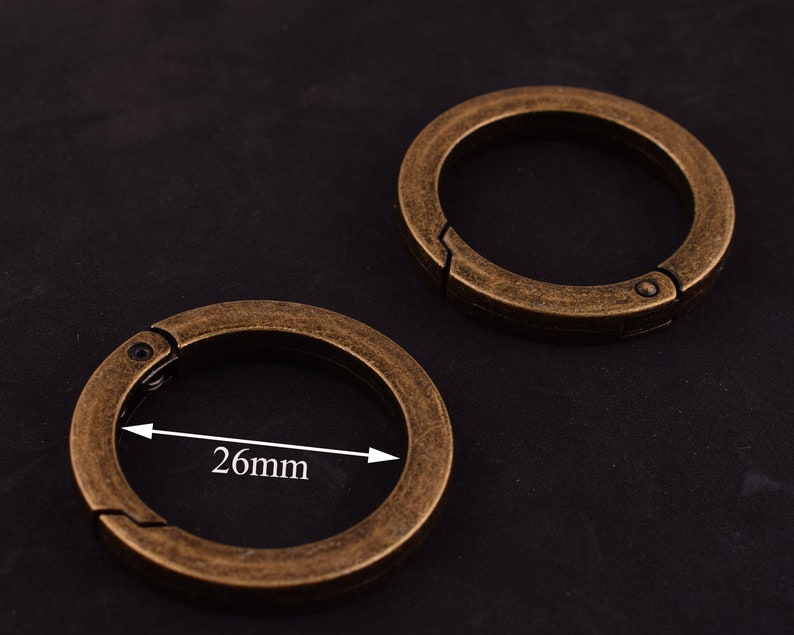 1 Inch25mm Spring Gate Ring Bronze Metal O Rings Spring Ring - Etsy