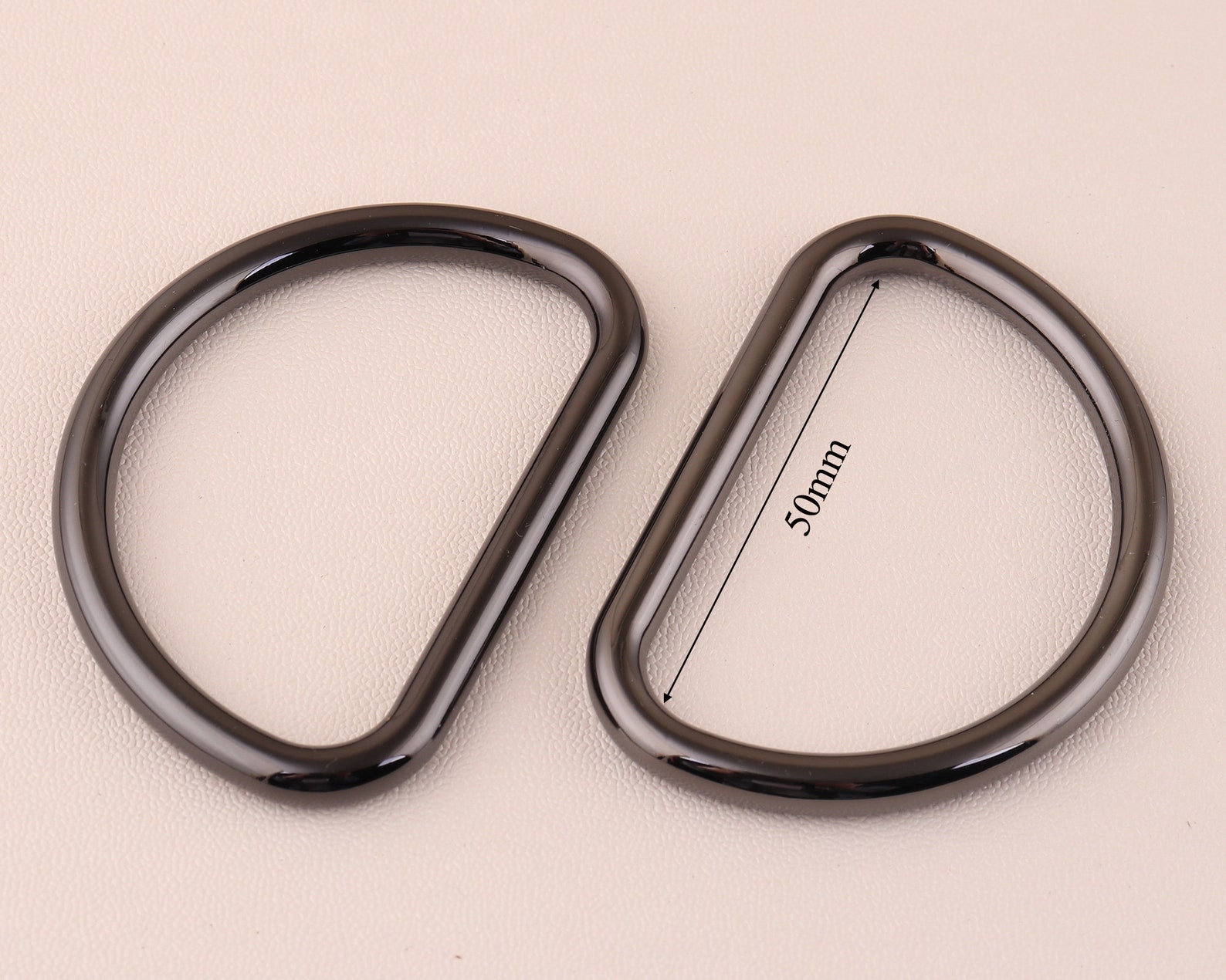 2inch50mmgunmetal D Ring Leash Seamless D Loop D Ring buckle | Etsy