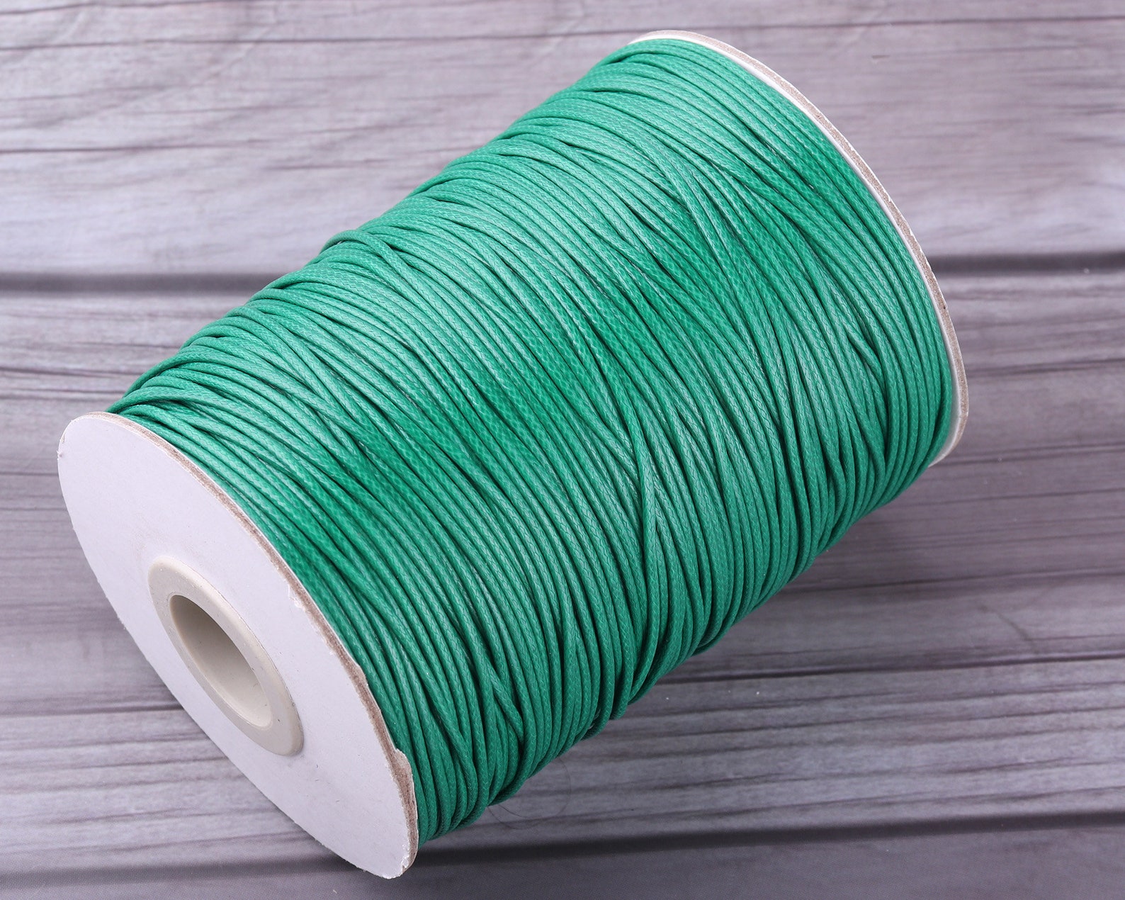 Dark Green Wax Cord Korea Waxed Polyester Cords Lawn Poly | Etsy