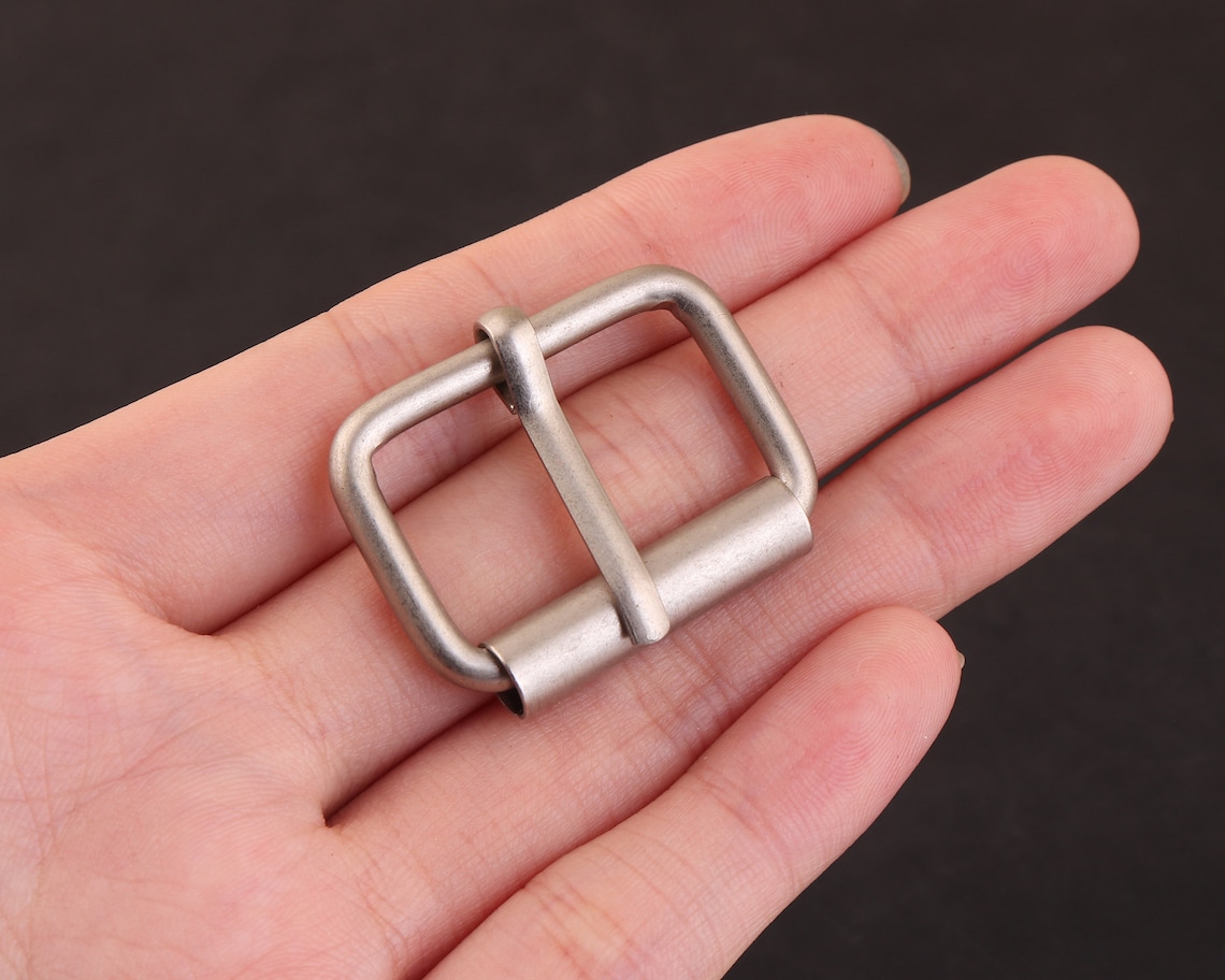 33mm and 25mm Matte Silver Adjustable Belt Buckle Metal Slide - Etsy
