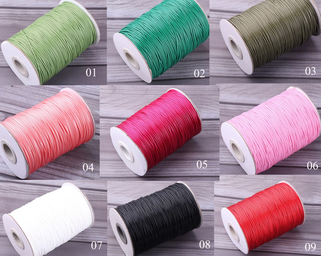 Wax Cord Korea Waxed Polyester Cords Lawn Poly Bracelet Thread Cord 1mm ...