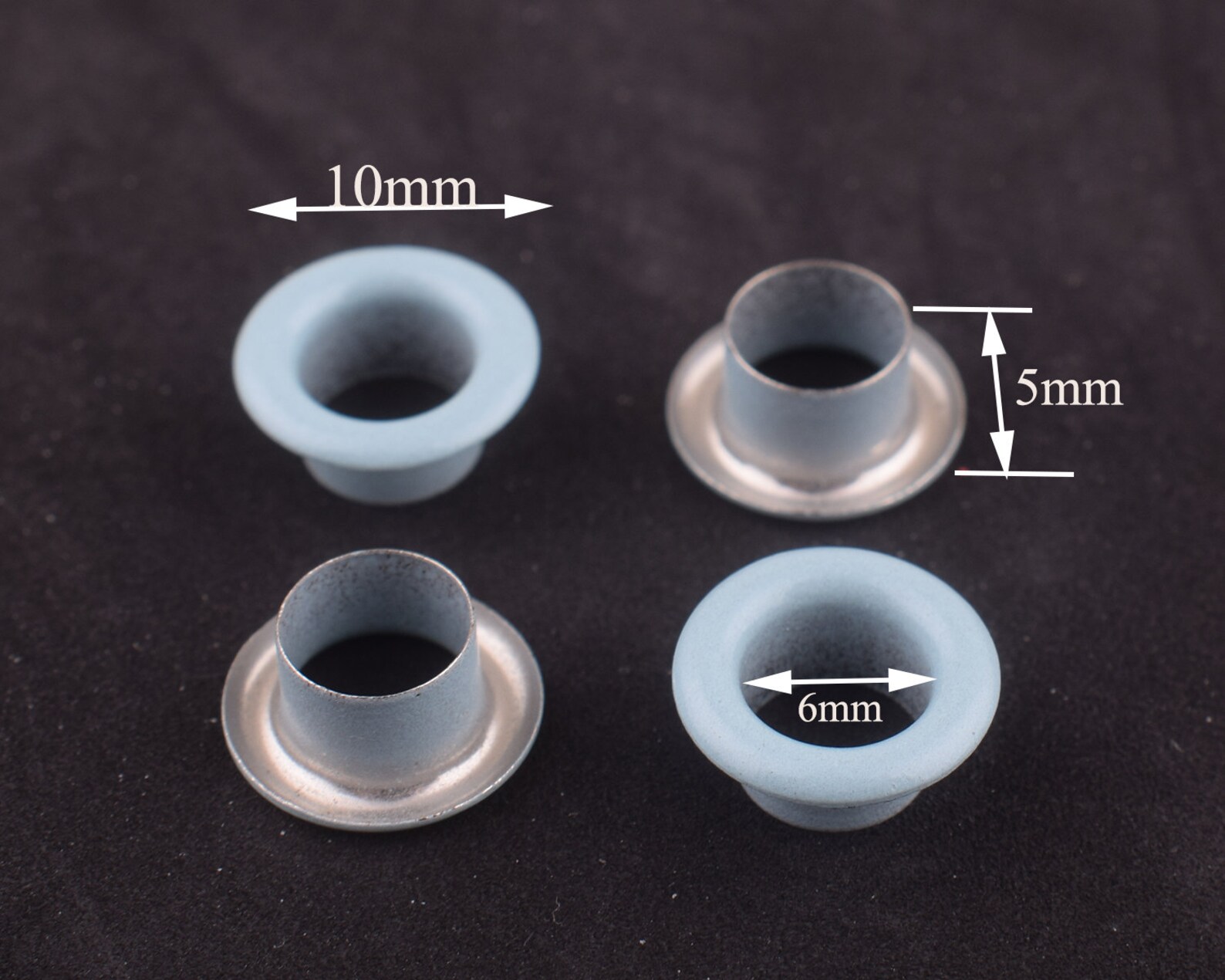 100pcs 6mm Sky Blue and Bronze Eyelet Grommets Hole Round - Etsy