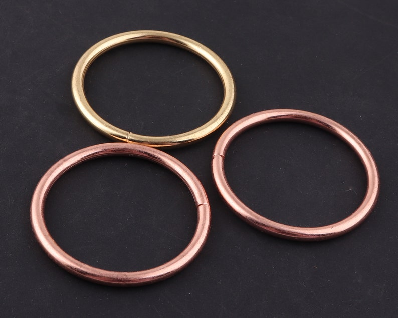 38mm Rose Gold and Gold Metal O-ring Belt Bucklemetal - Etsy