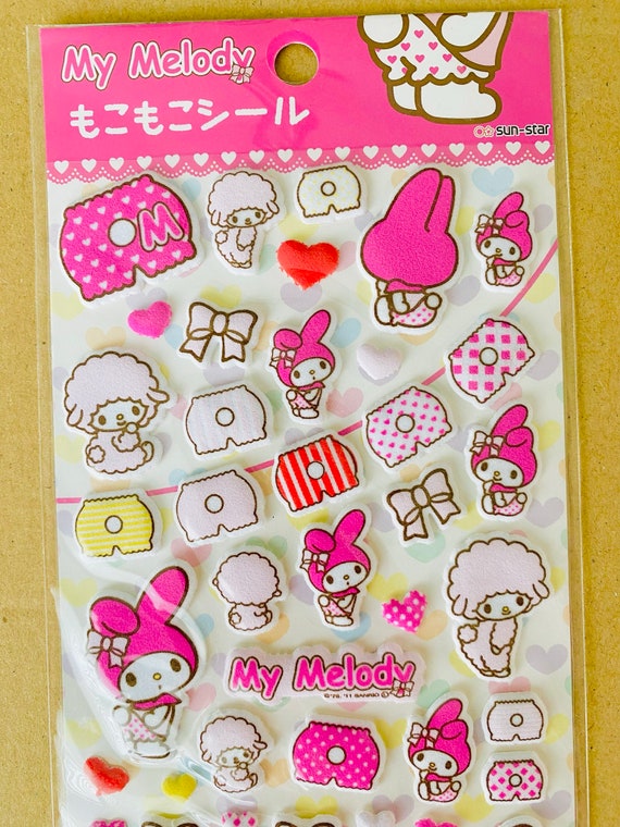 Paper Stickers Sanrio my melody puffy sticker Sheet cutr kawaii etna.com.pe
