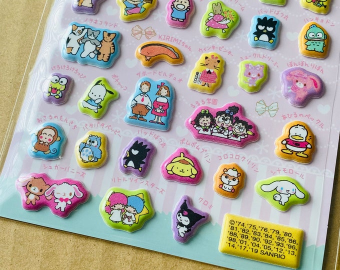 Sanrio Characters Puffy Mini Stickers Cute Kawaii Collectible - Etsy