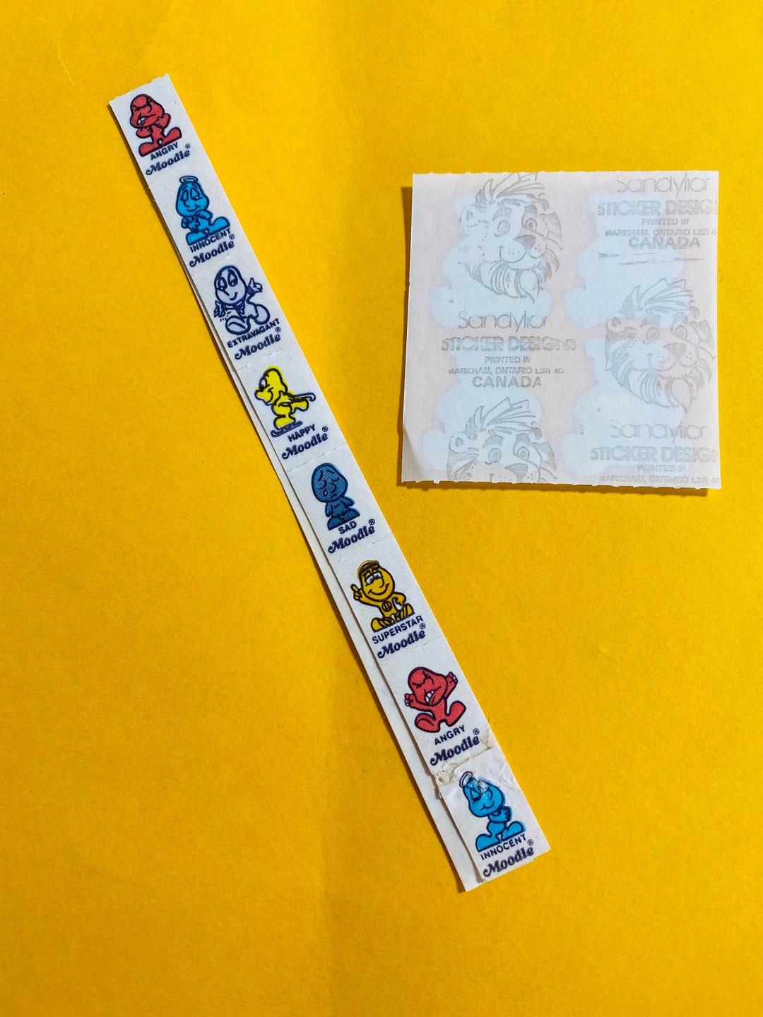 Vintage Moody Stickers Strip - Etsy