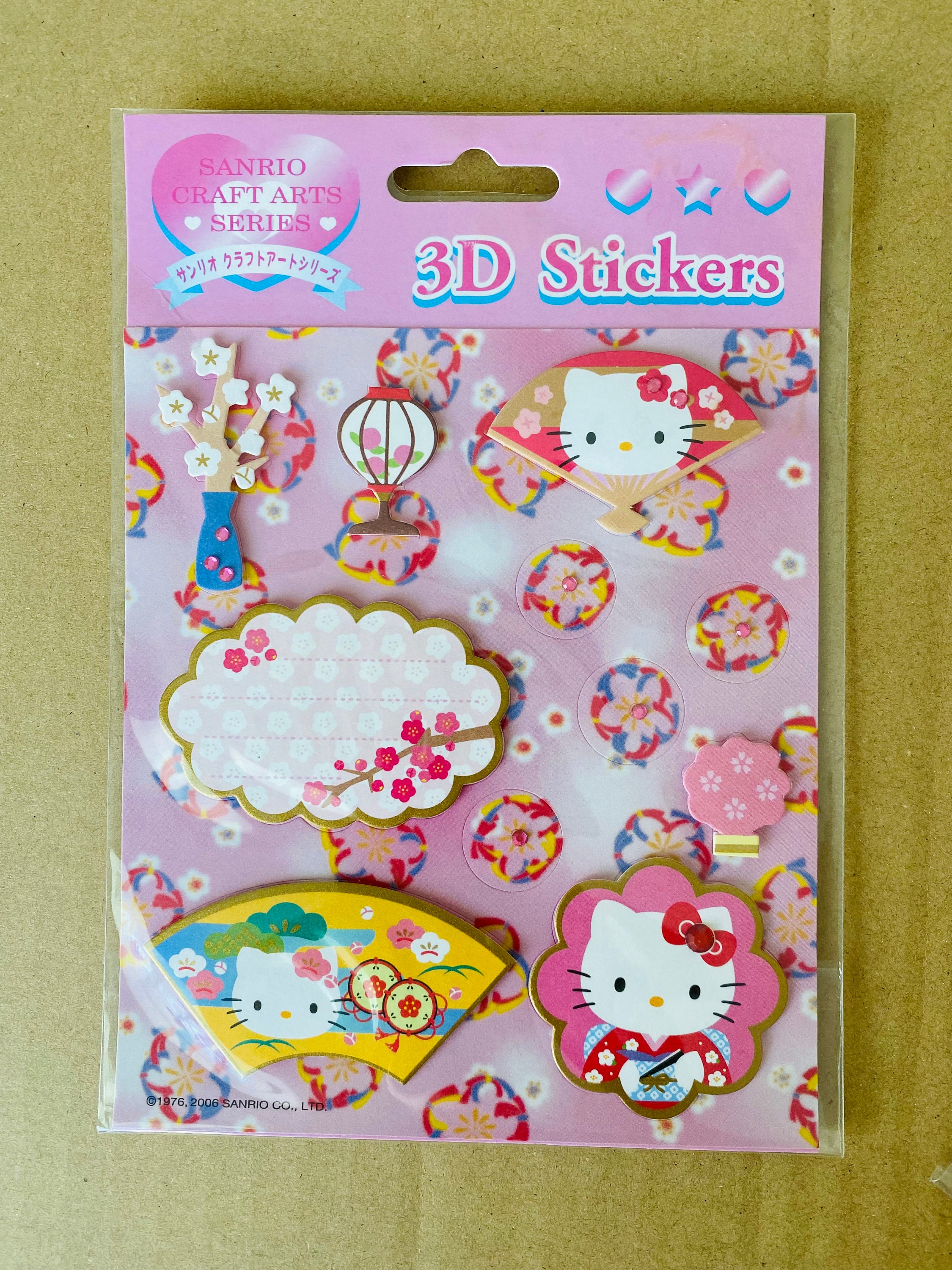 Sanrio Hello Kitty 3D Stickers Craft Art Series Birthday Baby - Etsy Canada