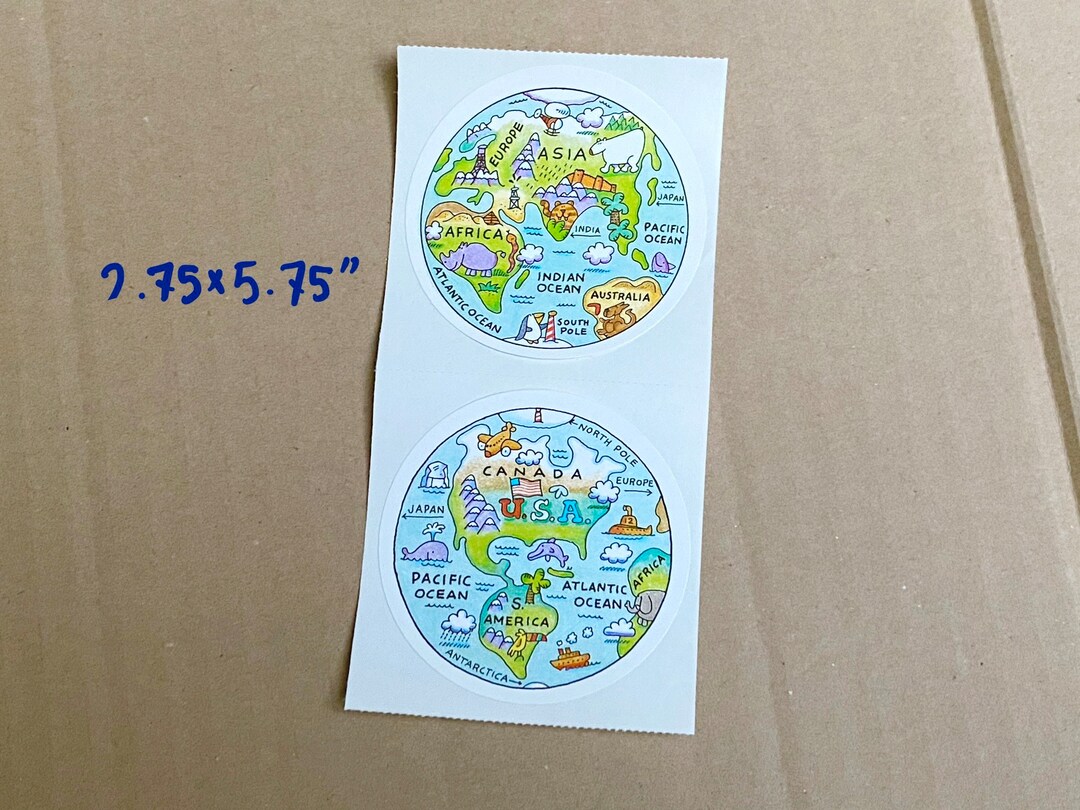 2mods* Vintage Current Earth Stickers Cute Collectible - Etsy