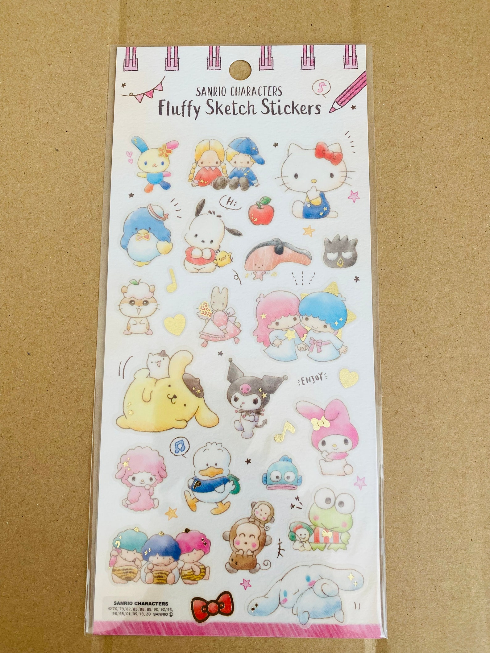 Sanrio Character Sticker Sheets Cute Kawaii Collectible - Etsy