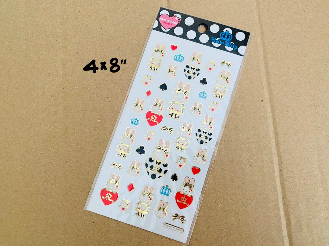 Sanrio Hello Kitty Shiny Foil Edge Stickers Alice in Wonderland Theme ...