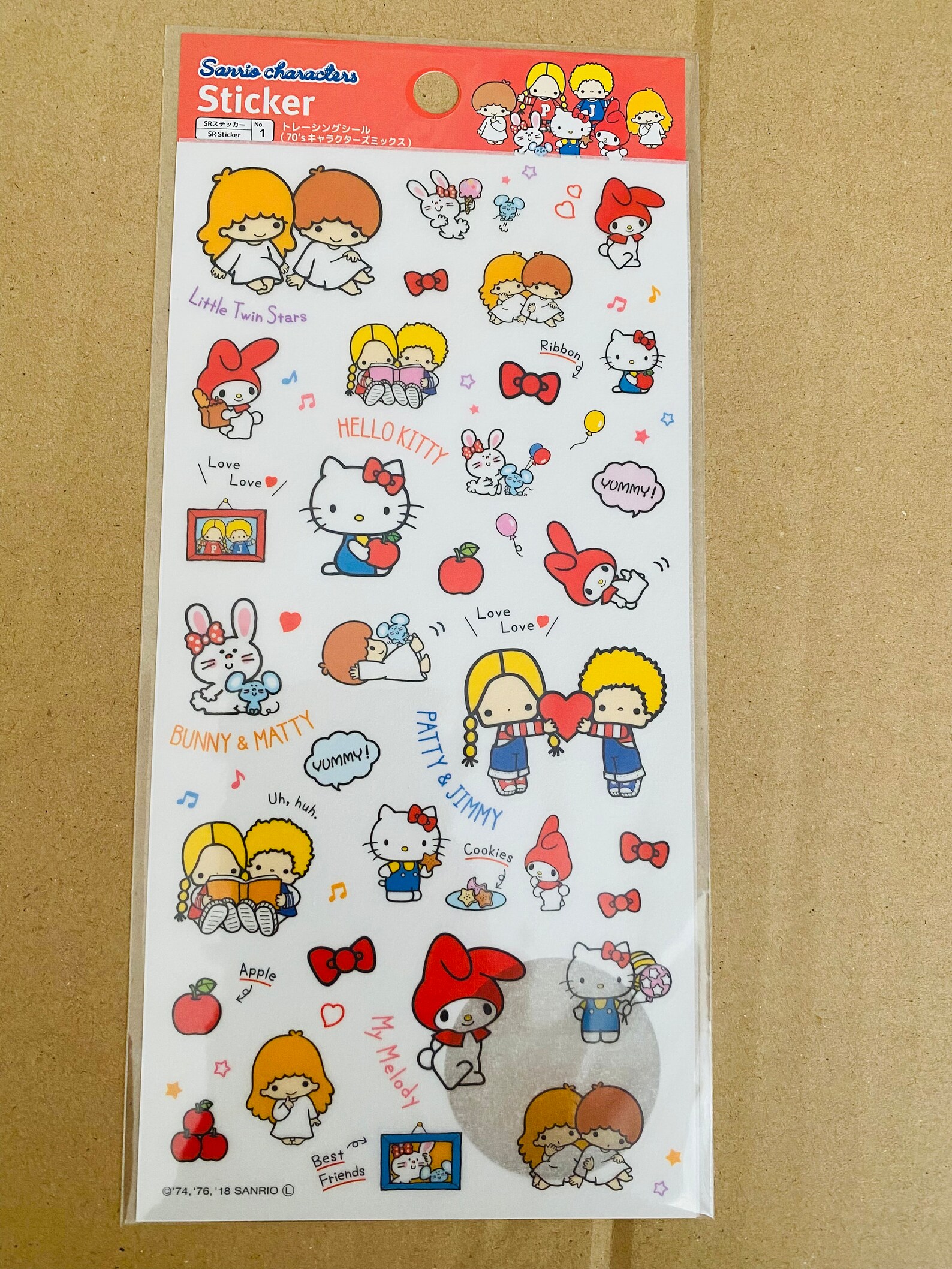 Sanrio Character Sticker Sheets Cute Kawaii Collectible - Etsy