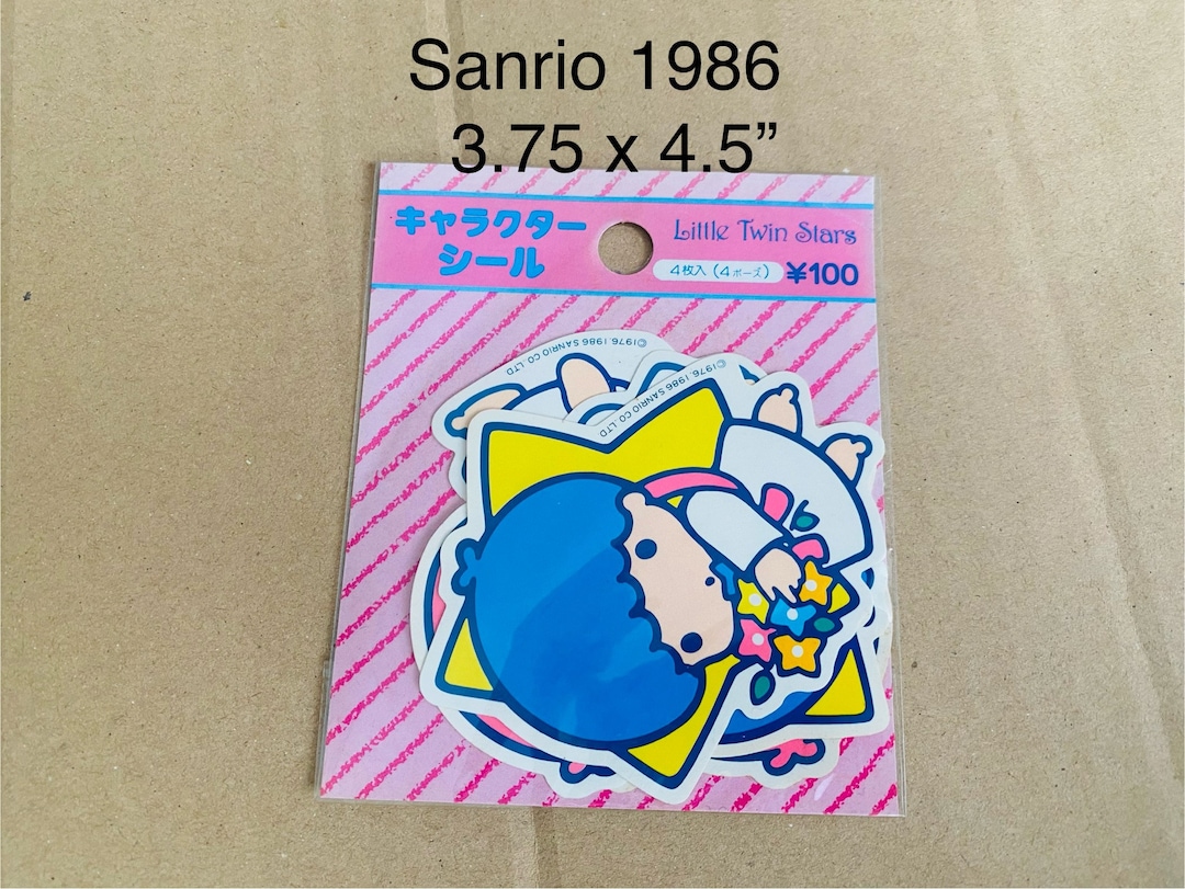 Vintage Sanrio 1986 Little Twin Star Kiki Lala Sticker Pack - Etsy
