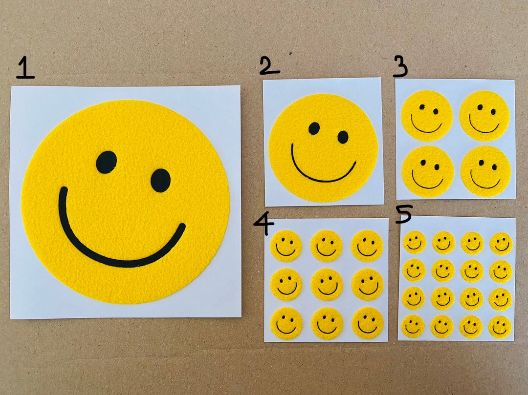 Soft Fuzzy Smiley Faces Stickers Cute Kawaii - You Choose - Etsy