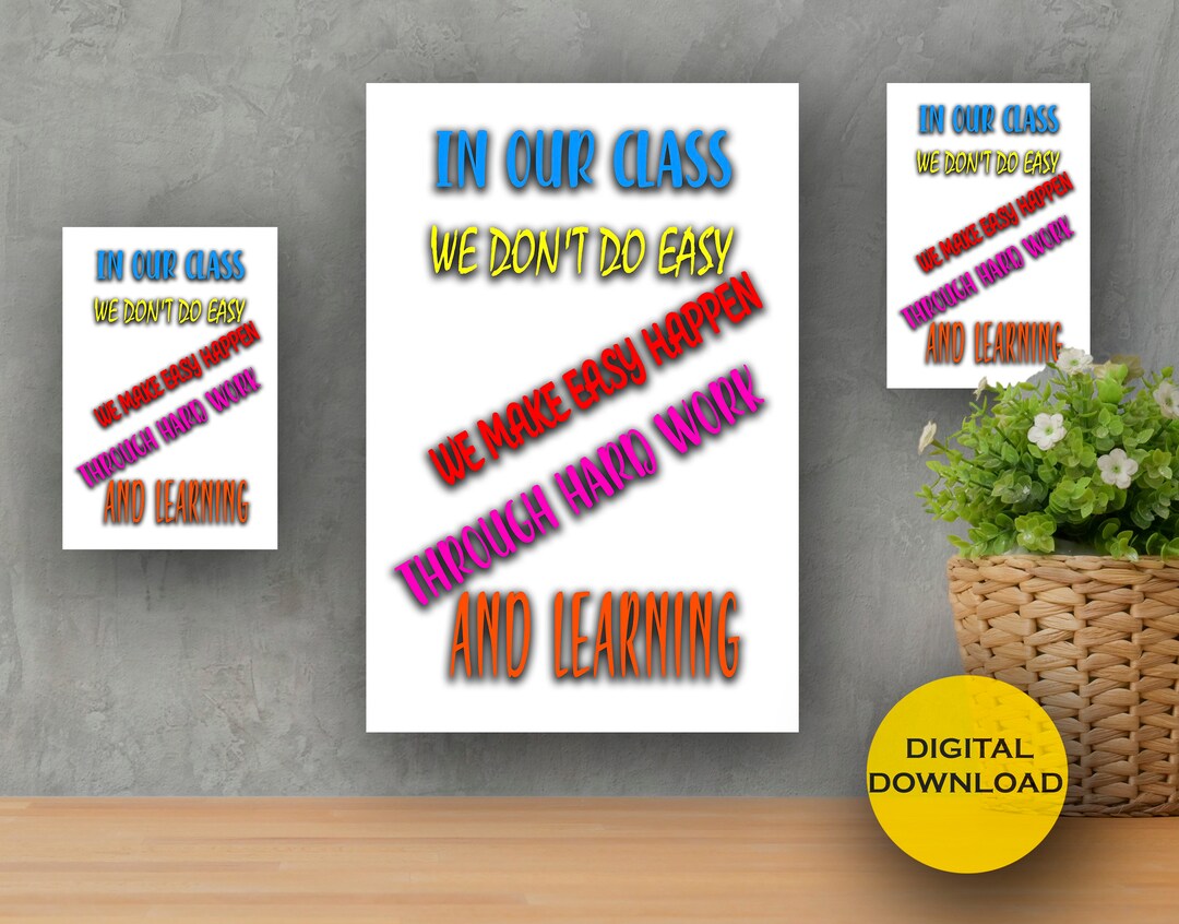 Quotes for Classroom, Digital Poster Prints. -INSTANT DOWNLOAD- 8x10 ...