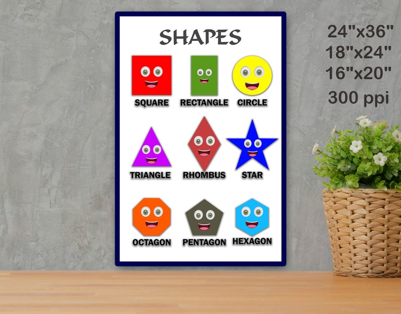 Education Learning Posters Pack : Alphabet, Numbers, Colors, Days ...