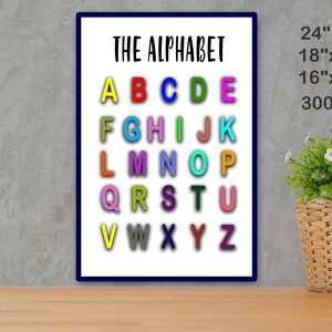 Education Learning Posters Pack : Alphabet, Numbers, Colors, Days ...