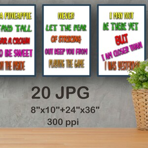 20 Quotes for Classroom, Digital Poster Prints. -INSTANT DOWNLOAD- 8x10 ...