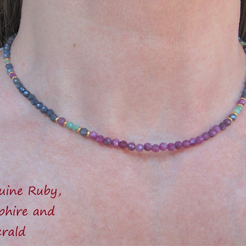 Real Ruby Necklace - Etsy