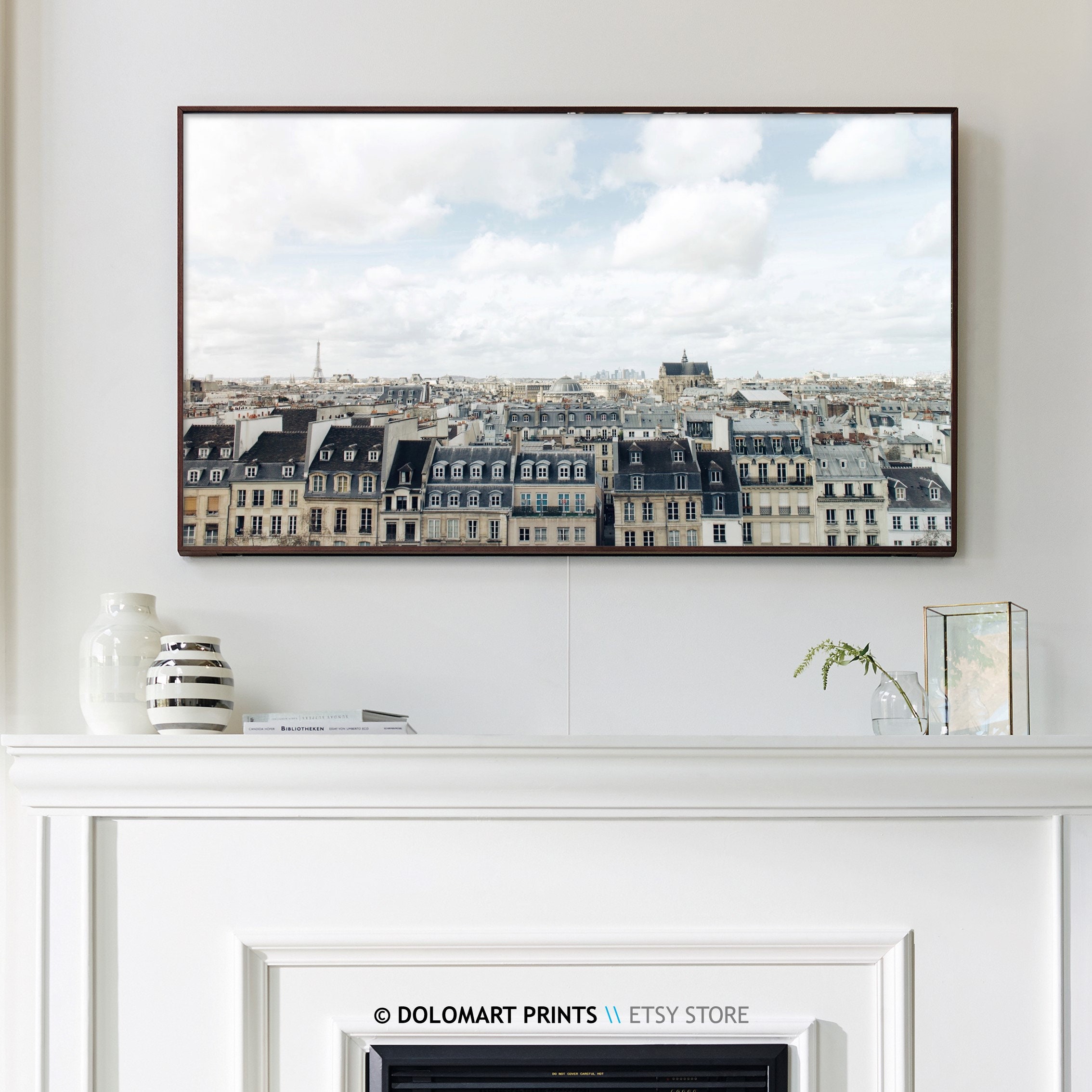Paris France Skyline Vintage Samsung Frame TV Digital Art Instant ...