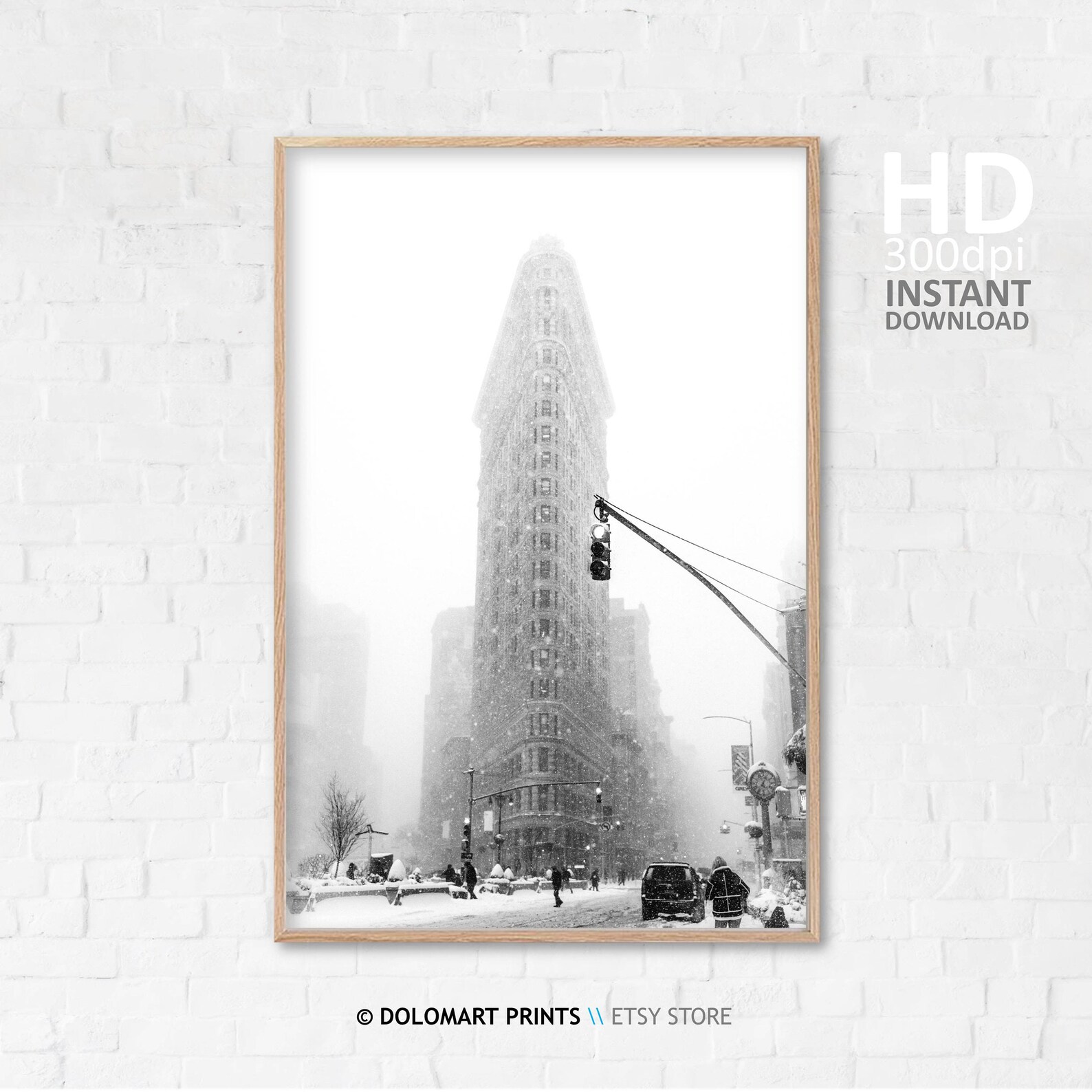 New York Print Flat Iron Building Print New York Wall Art - Etsy