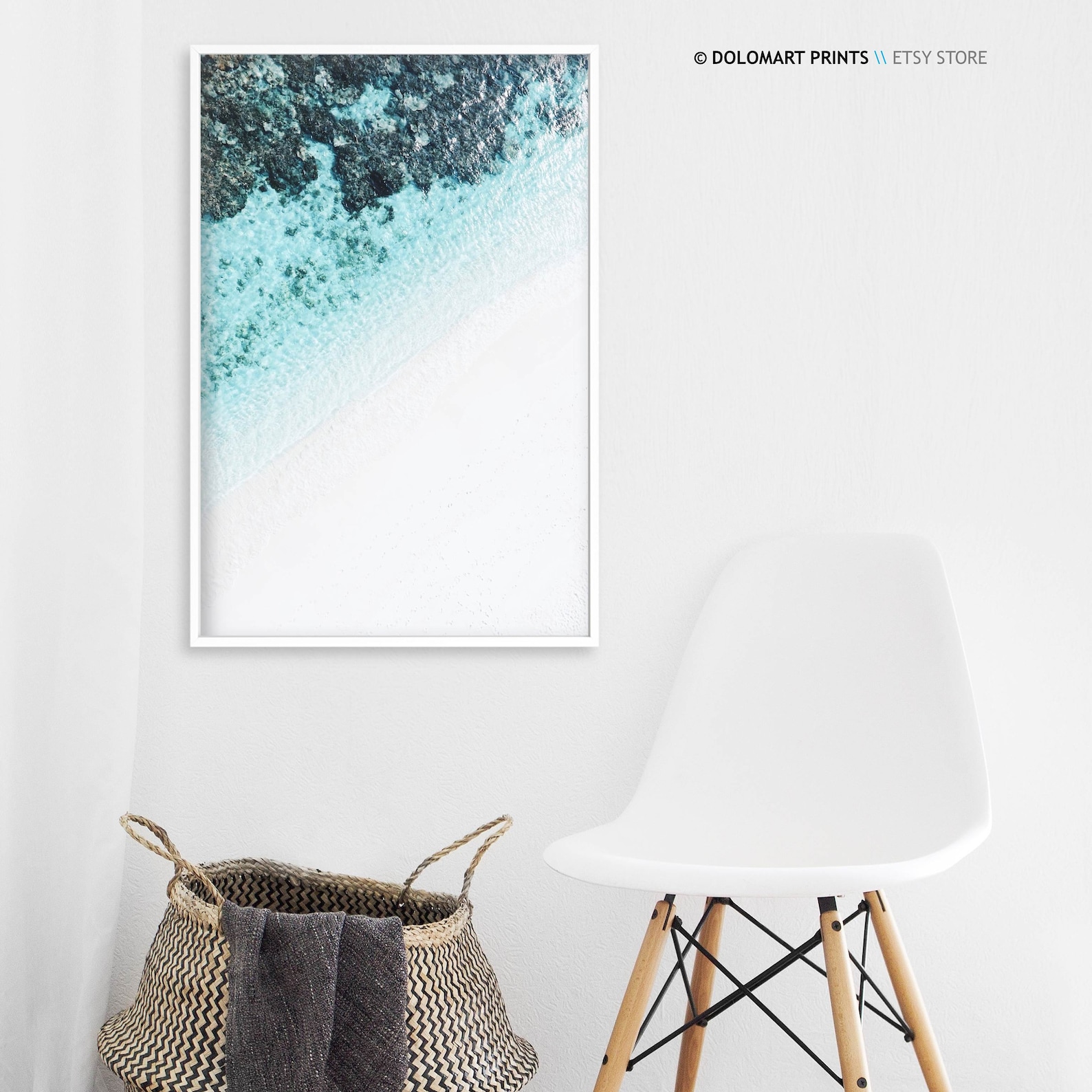 Printable Beach Print Poster, Minimal Wall Decor, Beach Printable ...