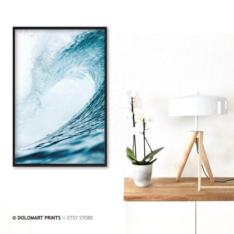 Ocean Wave Print Large Ocean Wave Art Coastal Printable - Etsy