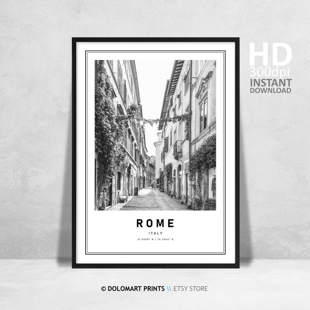 Rome Architecture Print, Rome Wall Art, Italy Travel Poster, Rome ...