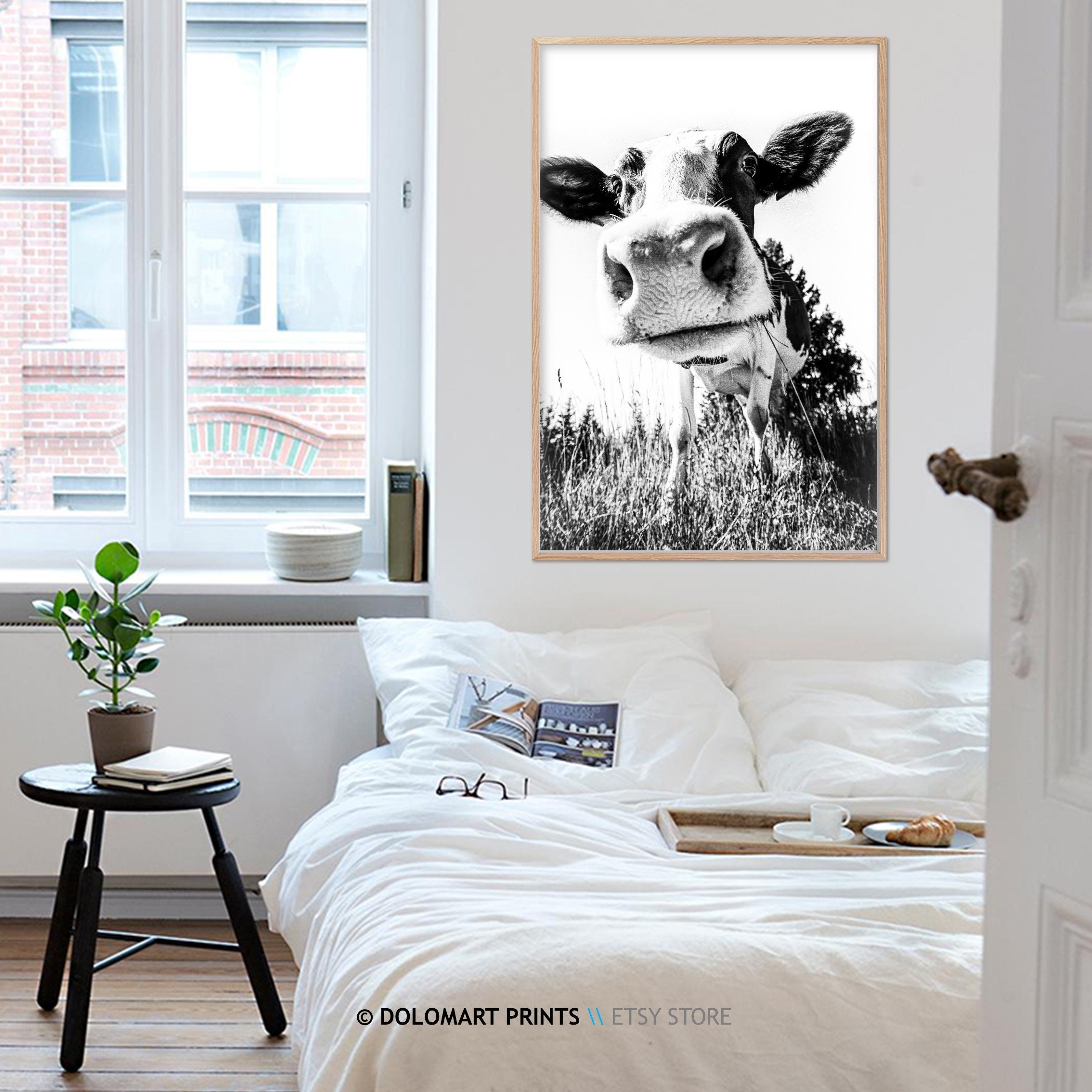 Modern Farmhouse Print Cow Print Cow Nursery Print Farm | Etsy